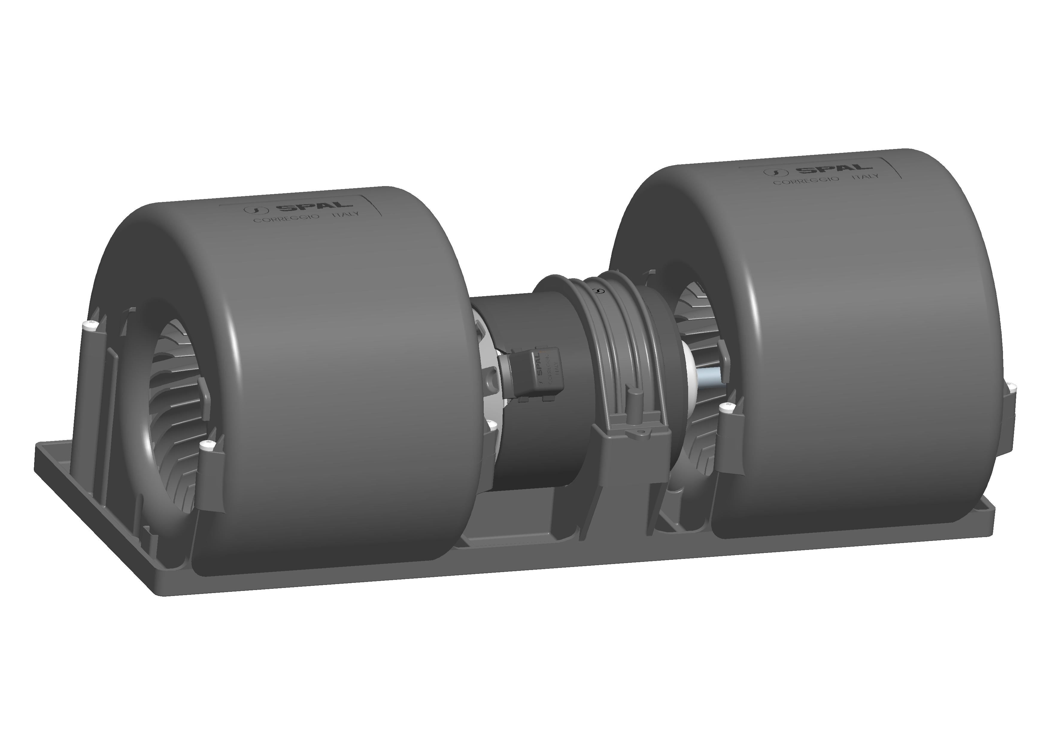 017-B40-73 24V Spal Motor Blower Double wheel – HEMENG COOLERS SYSTEM